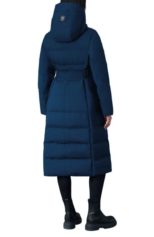 Mackage Shyla Down Coat With Removable Quilted Bib - Navy
