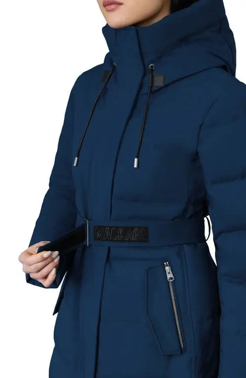 Mackage Shyla Down Coat With Removable Quilted Bib - Navy
