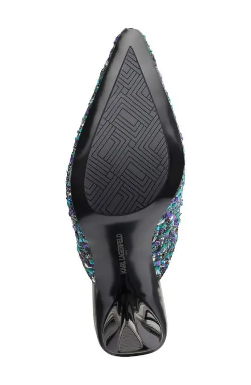 Karl Lagerfeld Paris Keera Slingback Pumps - Multi/ Black