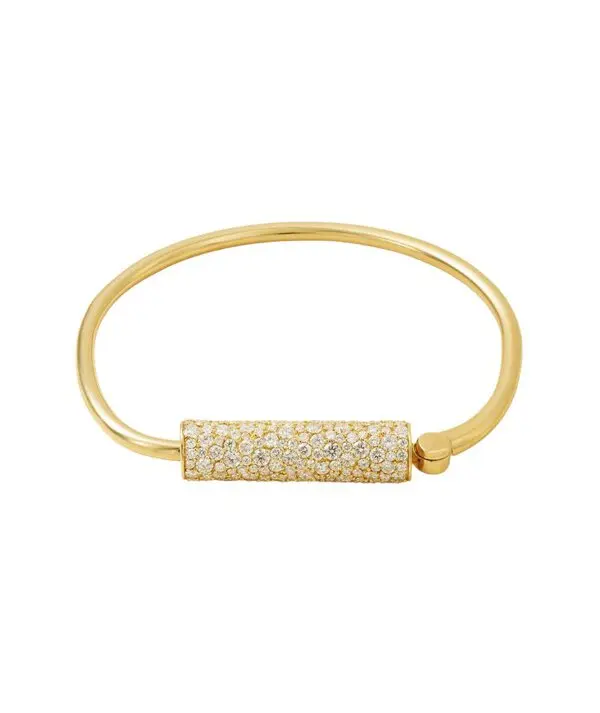 MARLA AARON Stoned Trundle 18-karat Diamond Bracelet - Gold