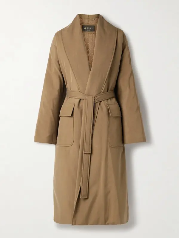 Loro Piana Dwight Silk Coat - Brown