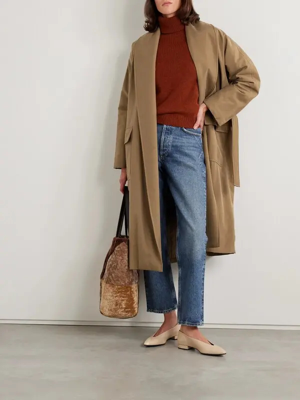 Loro Piana Dwight Silk Coat - Brown