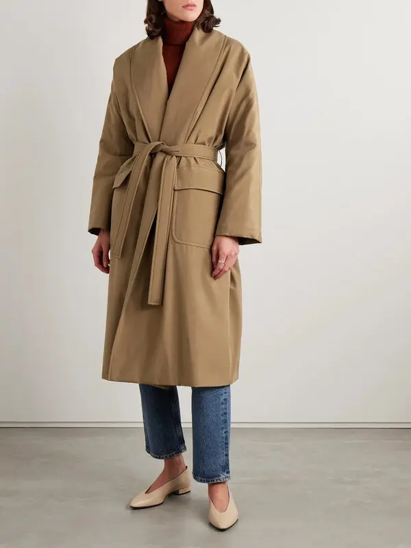 Loro Piana Dwight Silk Coat - Brown
