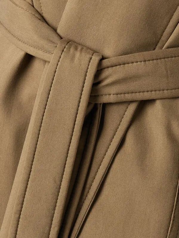 Loro Piana Dwight Silk Coat - Brown