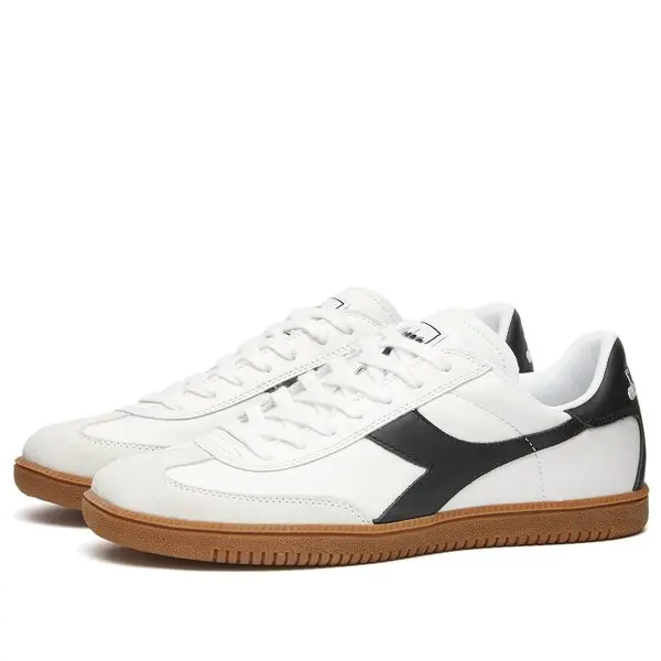 DIADORA Leather Trainer - White/black