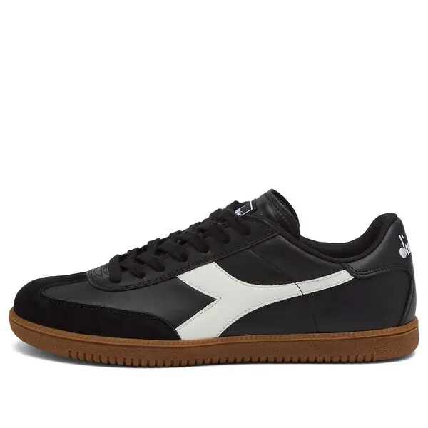 DIADORA Leather Trainer - Black/white