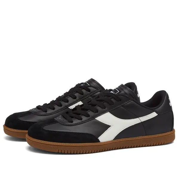 DIADORA Leather Trainer - Black/white