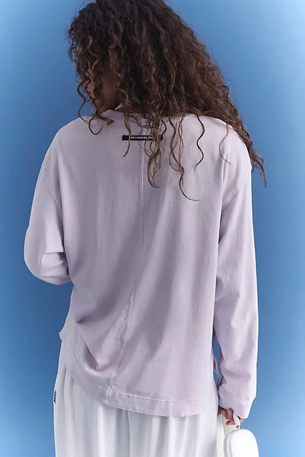 Free People Hustle Layer Top - Cool Lilac