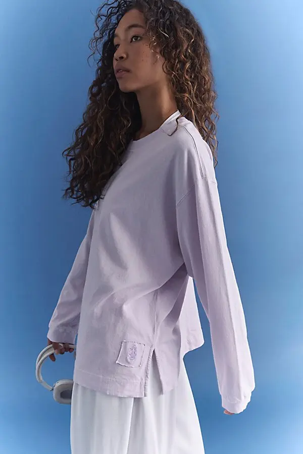 Free People Hustle Layer Top - Cool Lilac