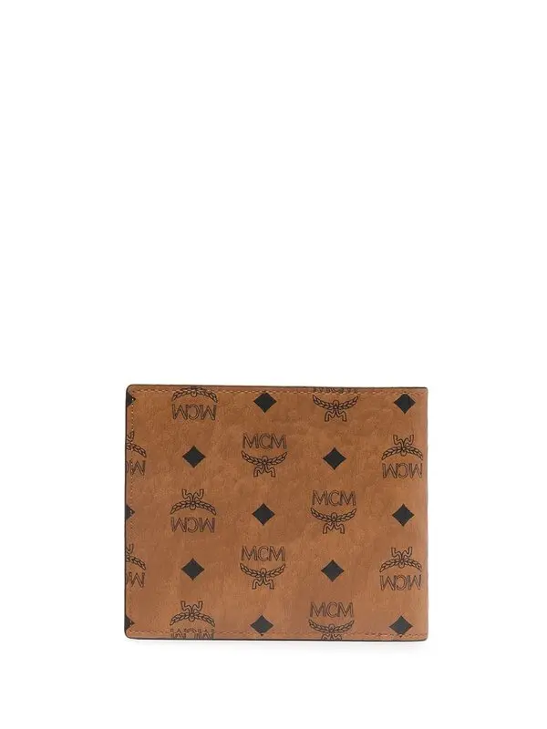 Mcm Visetos-print Billfold Wallet - Brown