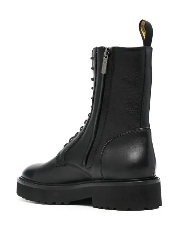 DOUCAL'S Leather Combat Boots