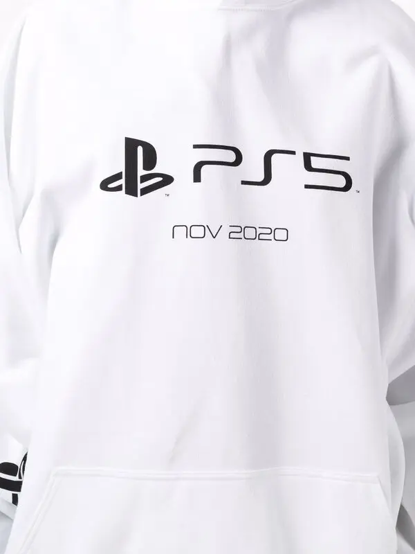 Balenciaga Ps5 Hoodie In White - 44% Off | Editorialist