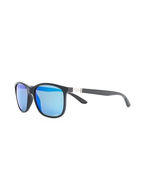 Ray-Ban Mirrored Sunglasses Black Editorialist