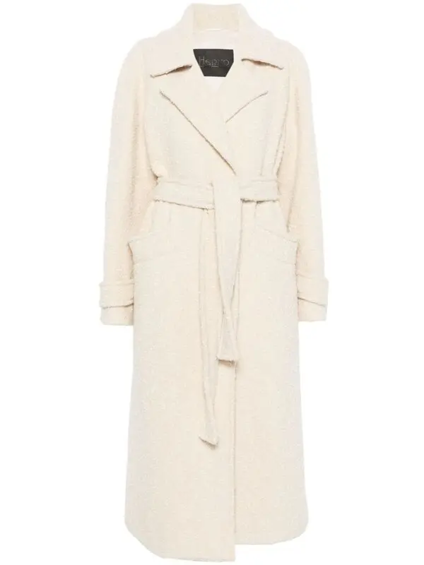 Herno Wool-blend Bouclé Coat