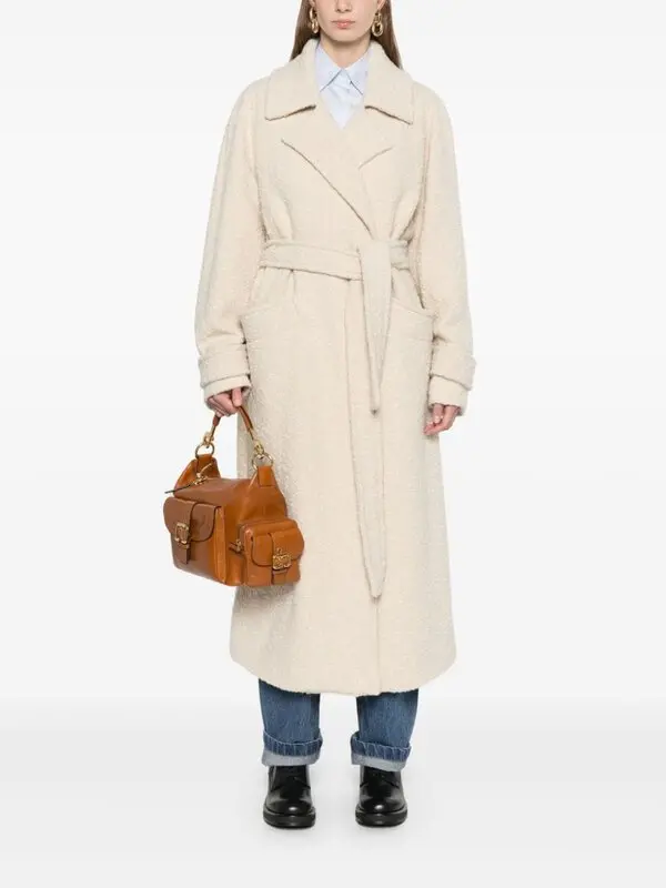 Herno Wool-blend Bouclé Coat