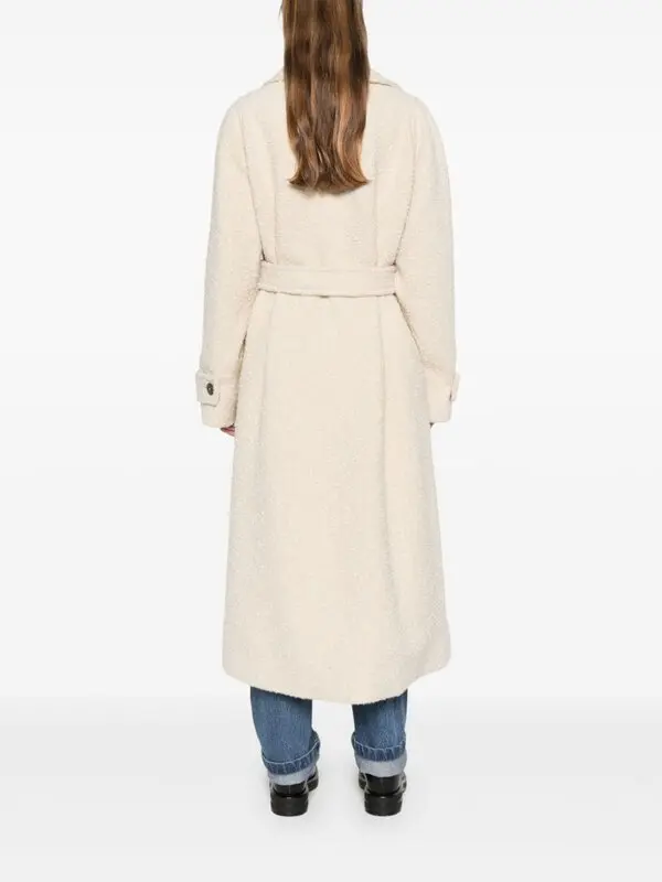 Herno Wool-blend Bouclé Coat