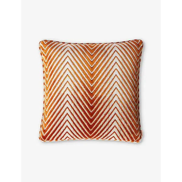 Missoni Ziggy Zig-zag Woven Cushion 40cm X 40cm - Orange/multi