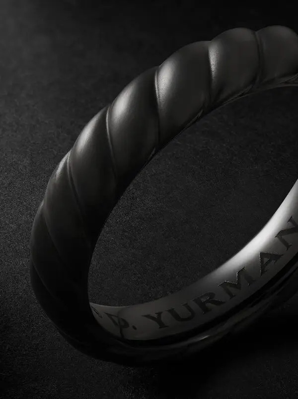 David Yurman Sculpted Cable Titanium Ring