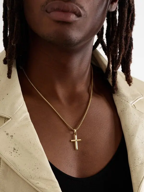 David Yurman Cross 18-karat Pendant - Gold