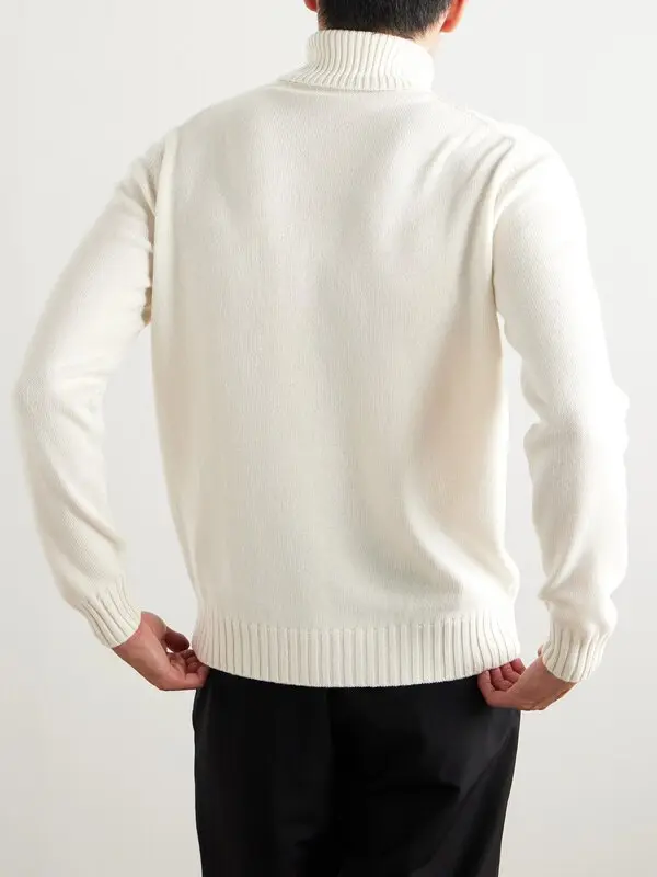 Thom Sweeney Cashmere Rollneck Sweater - Neutrals