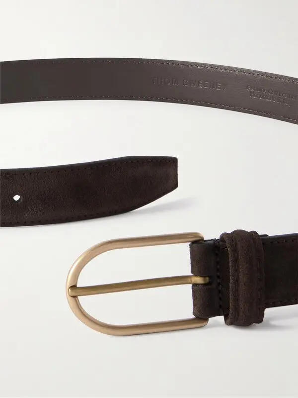 Thom Sweeney 3.5cm Suede Belt