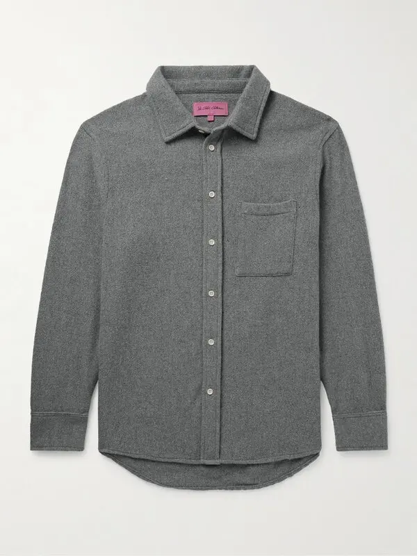 THE ELDER STATESMAN Cashmere Overshirt - Gray