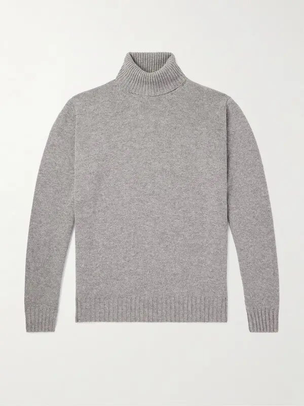 Thom Sweeney Cashmere Rollneck Sweater - Gray