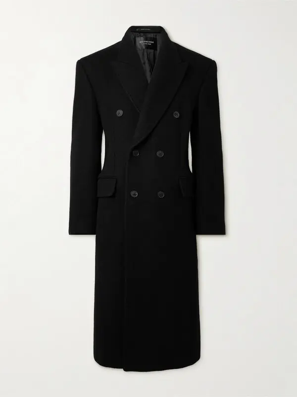 Balenciaga Oversized Double-breasted Cashmere And Wool-blend Felt Coat