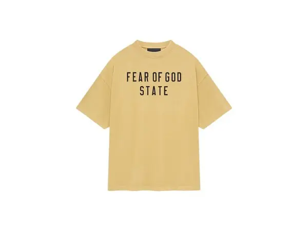 Fear Of God Essentials Heavy Crewneck Sweatshirt Tee Shirt - Amber