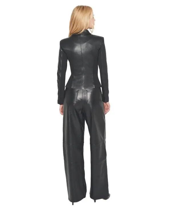 AS By DF Upcycled Fitted Leather Jacket