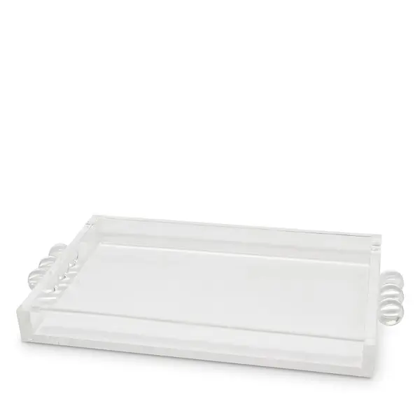 TIZO Lucite Tray With Bubble Handles - Clear