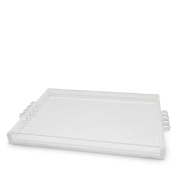 TIZO Lucite Tray With Bubble Handles - Clear
