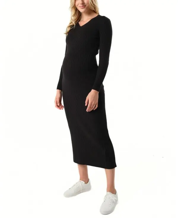 black maternity sweater dress A-Line Tulle Lace Black Long Prom Dress, Black Formal Evening Dresses –  shopluu main image 0
