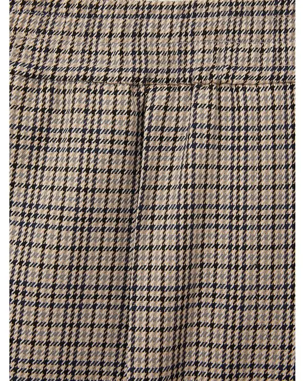 REISS Karina Check Tapered Trousers