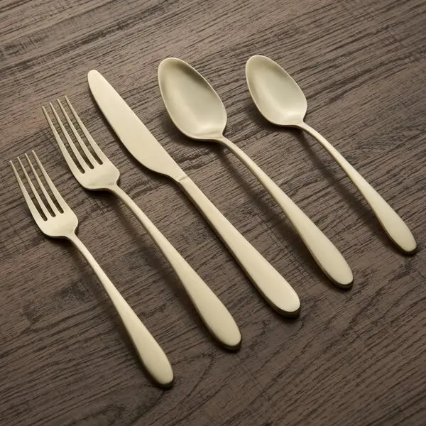 CAMBRIDGE Silversmiths Poet Satin 20 Piece Flatware Set