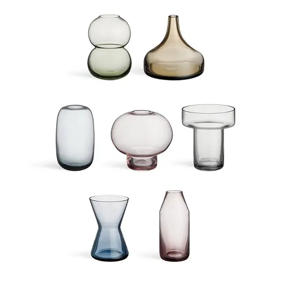 ORREFORS Midsummer Mini Vases, Assorted Set Of 7 - No Color