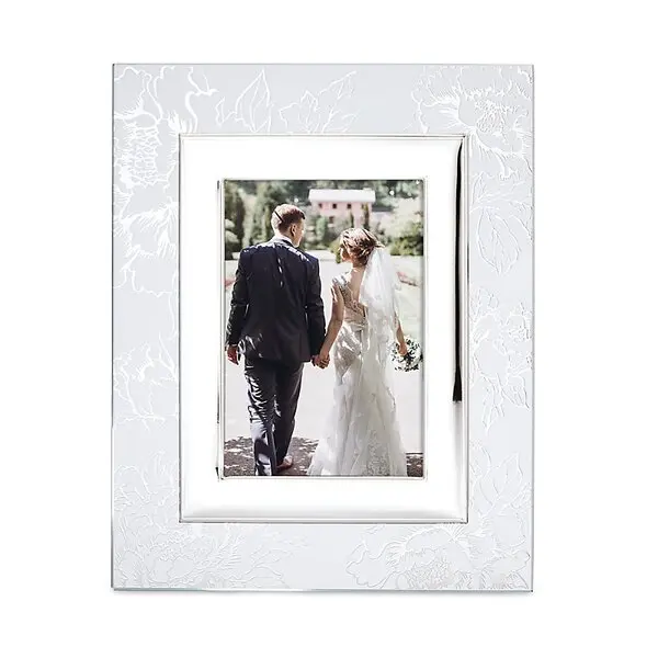 LENOX Peony Frame, 5 X 7 - Silver