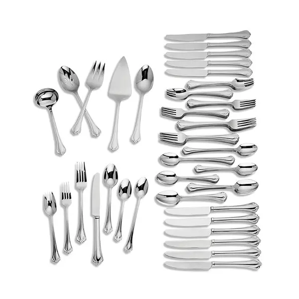 LENOX Alcott 89-piece Flatware Set, Service For 12 - Metallic