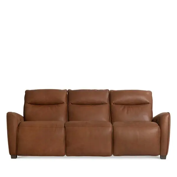 BERNHARDT Soledad Power Motion Leather Sofa