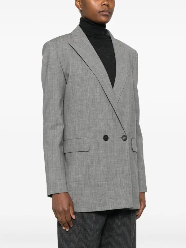 Fabiana Filippi Double-breasted Blazer - Grey