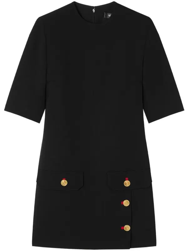 Versace Wool Gabardine Mini Dress