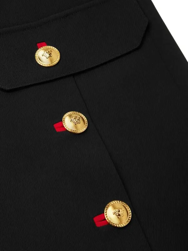 Versace Wool Gabardine Mini Dress