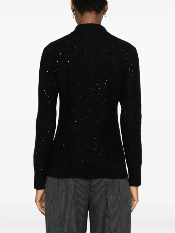 Fabiana Filippi Sequin-embellished Polo Sweater
