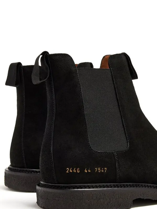 COMMON PROJECTS Suede Chelsea Boots - Black