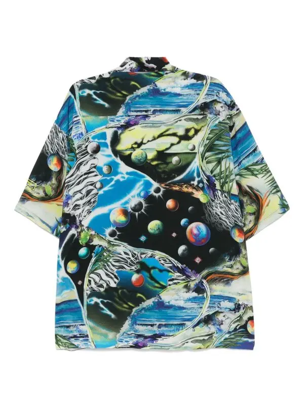 Martine Rose Hawaiian Shirt - Blue