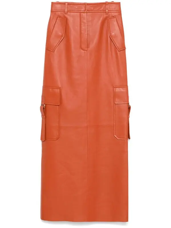 Zimmermann Illustration Leather Maxi Skirt