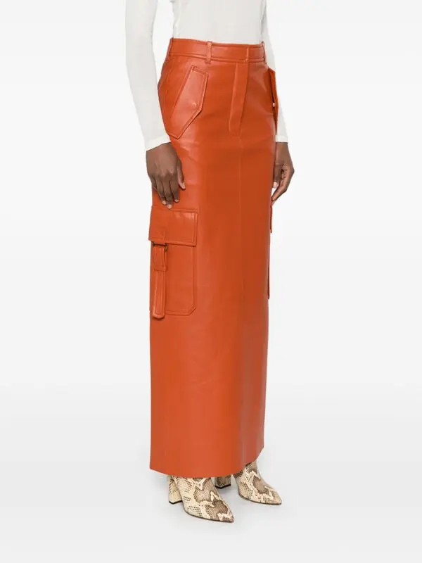Zimmermann Illustration Leather Maxi Skirt