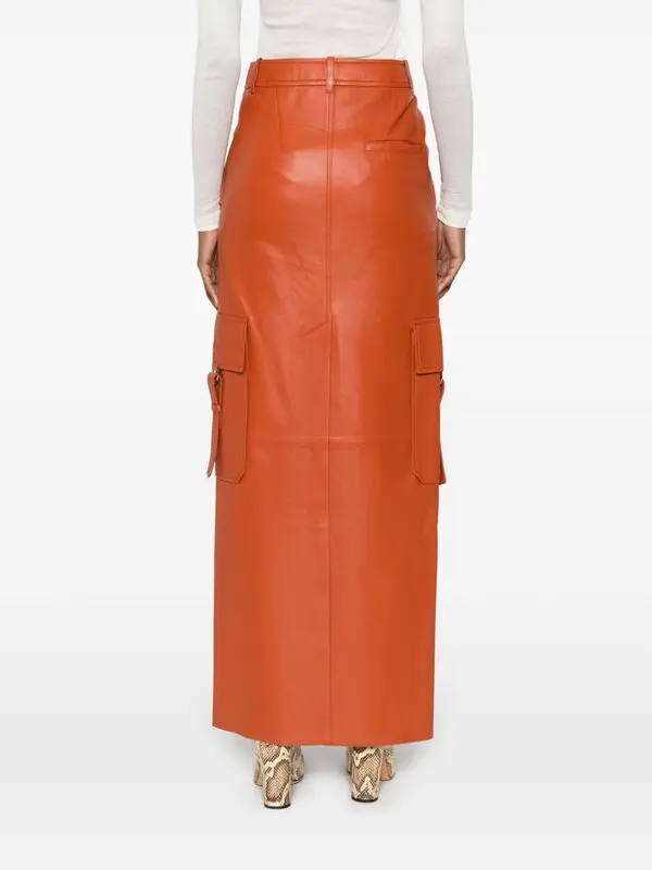 Zimmermann Illustration Leather Maxi Skirt