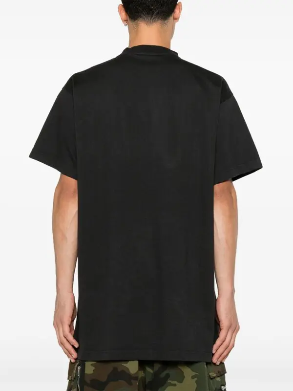BALENCIAGA KEEP CALM Tシャツ Buy Balenciaga Black Oversized Keep Calm T-shirt in Jersey for