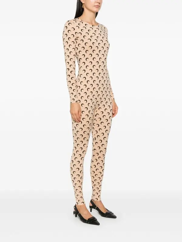 MARINE SERRE Jersey Moon Jumpsuit